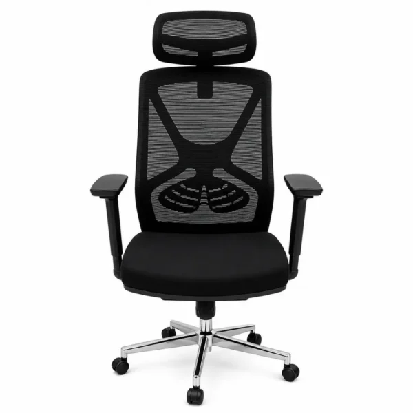 Executive High-Back Mesh Swivel Office Chair with Headrest - The NR ...